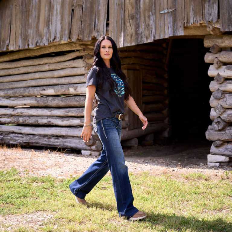 Ariat Ladies Mid Rise Marine Trouser Entwined Wide Leg Jean